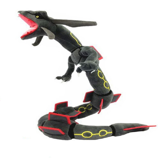 Shiny Rayquaza Pokemon Grey Flying Dragon Plush Toy 31 Inches | PlushZania