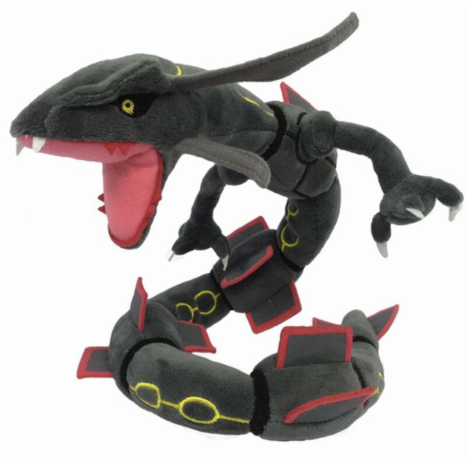 Shiny Rayquaza Pokemon Grey Flying Dragon Plush Toy 31 Inches | PlushZania