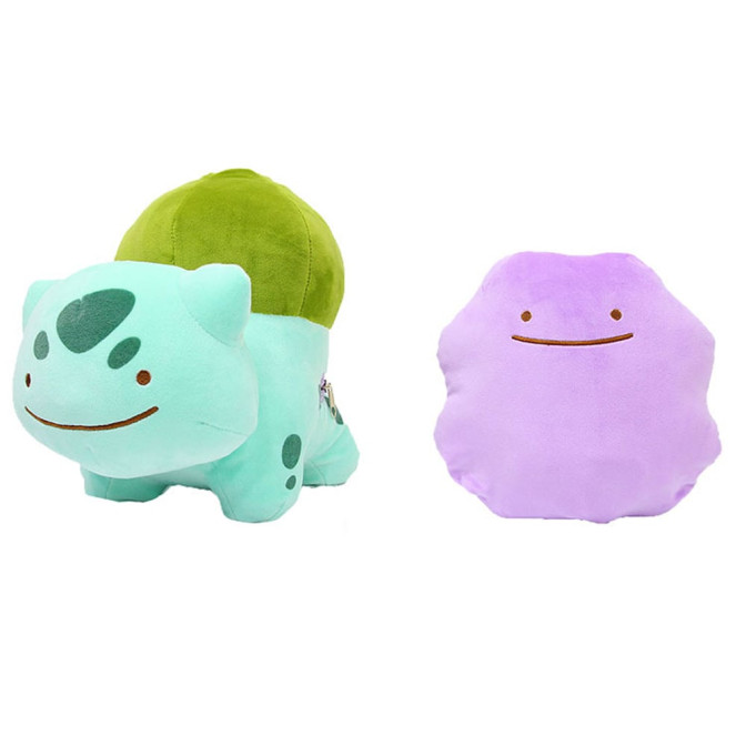 Ditto Bulbasaur From Pokemon Reversible Plush Toy | PlushZania