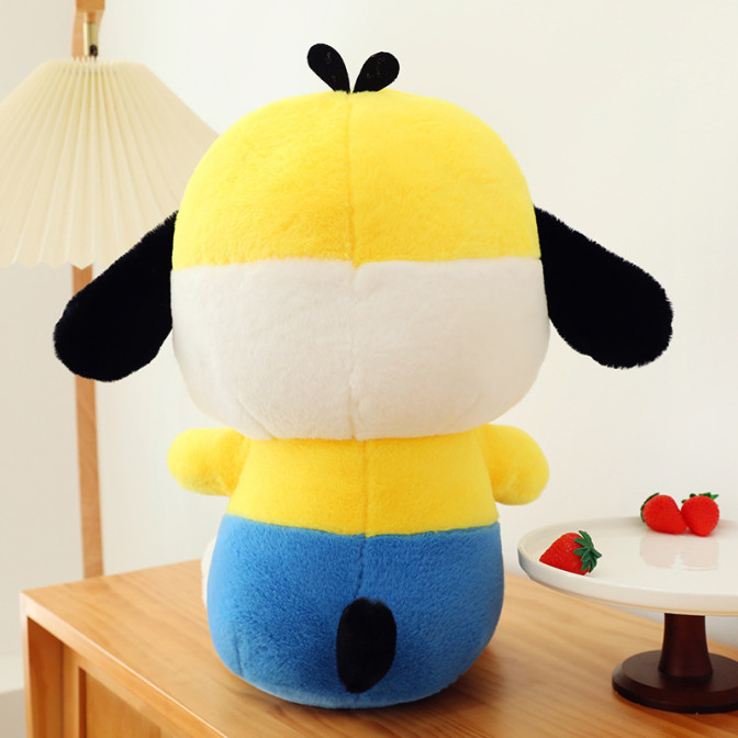 Sanrio Pochacco in Minion Costume Soft Stuffed Plush Multiple Sizes ...