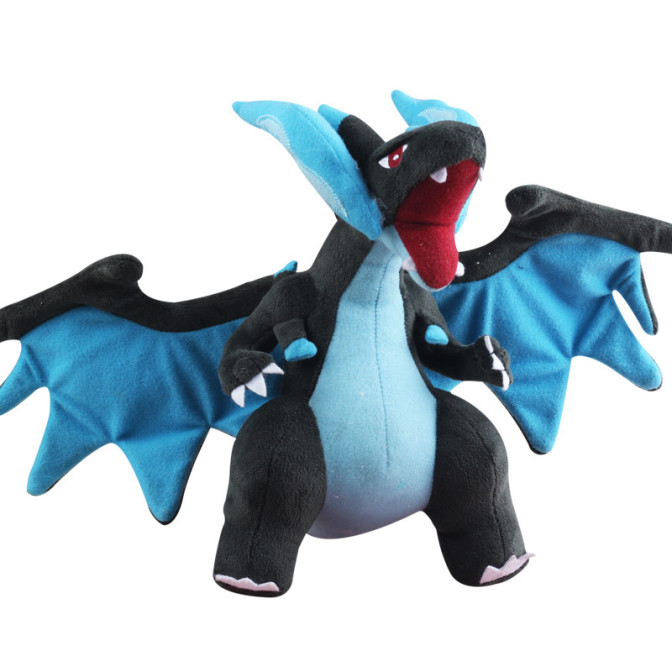 Pokemon Mega Charizard X Plush Toy 26cm 10 inches | PlushZania