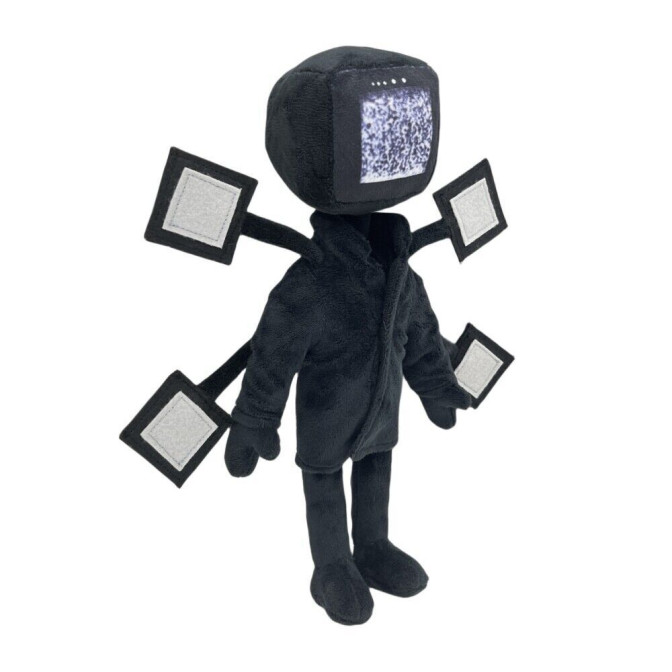 Skibidi Toilet Large TV Man Plush Toy | PlushZania