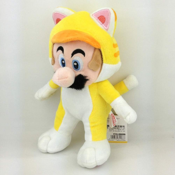 Super Mario Bros Cat Mario Plush Toy | PlushZania