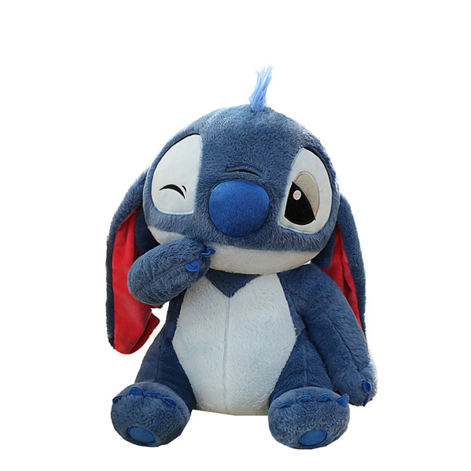 Disney Stitch Poking Face Blue Soft Stuffed Plush Multiple Sizes ...