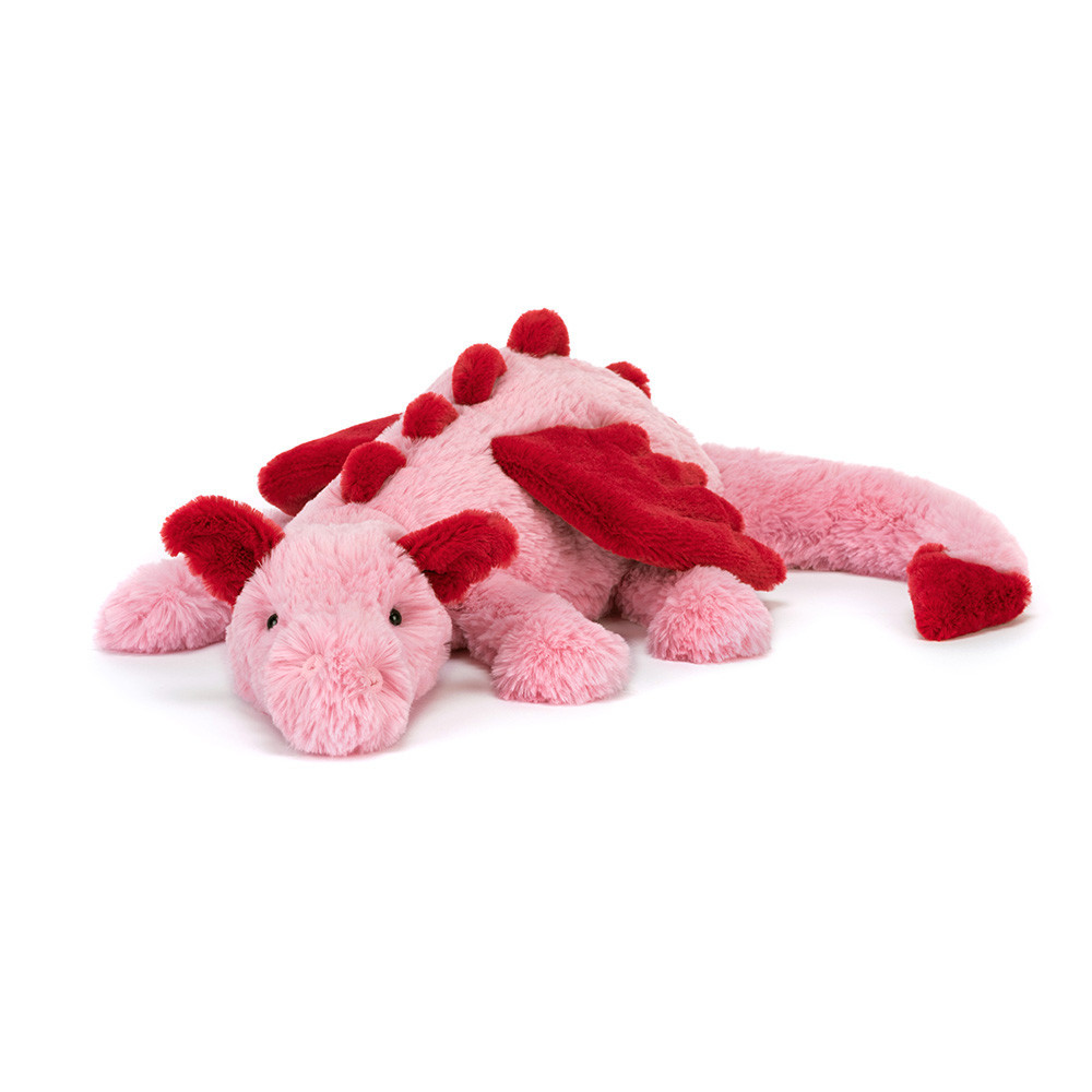 Jellycat Heart Dragon Large Soft Stuffed Plush 50cm 20inches | PlushZania