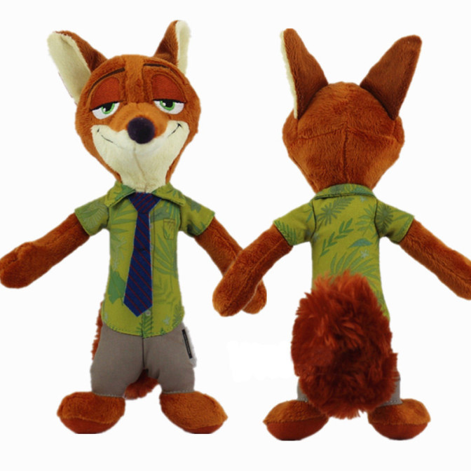Disney Zootopia Nick Wilde Fox Large Plush Toy - 10 Inch | PlushZania