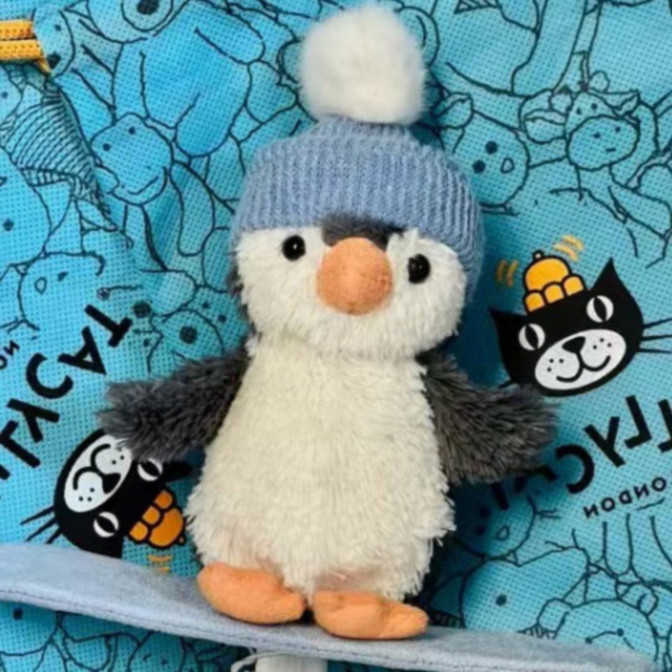 Jellycat Amuseables Peanut Penguin Snowboarding Soft Stuffed Plush 11cm ...