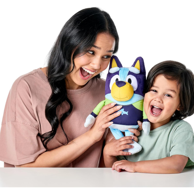 Bluey Talking Beach Bluey Plush Toy 30cm 11.8inches | PlushZania