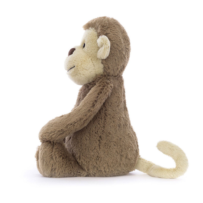Jellycat Bashful Monkey Soft Stuffed Plush 31cm 12.2inches | PlushZania